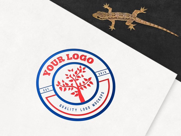 Letterpress Logo MockUp