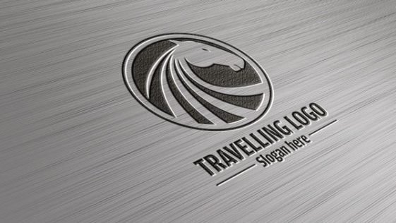 Metal Engraved Logo MockUp