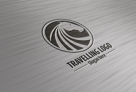 Steel Engraved Free Logo MockUp