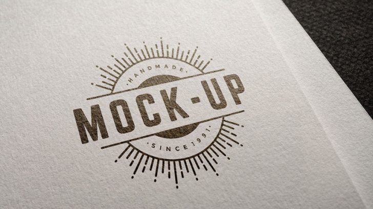 Spot UV Logo MockUp