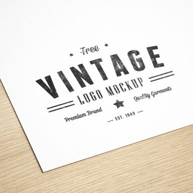 Paper Logo MockUp 2 Styles