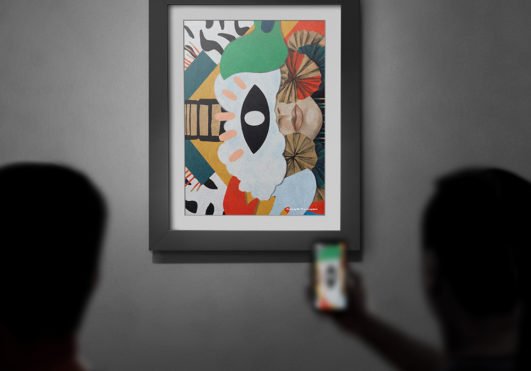 Free Poster Mockup PSD Studio Set-Up