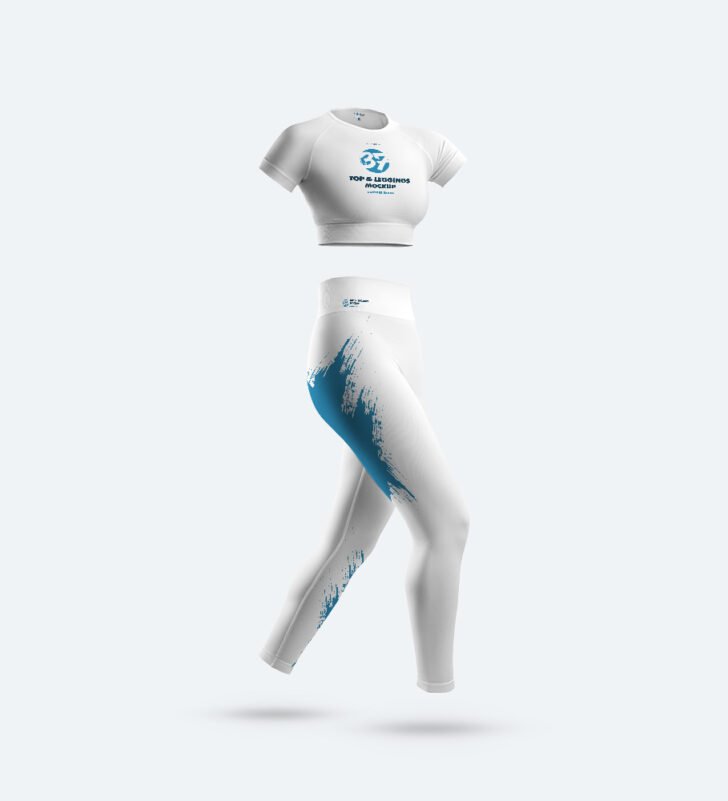Women Workout Dress MockUp ( Leggings and Top )
